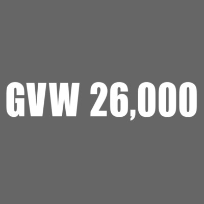 GVW 26,000 Semi Box Truck Decal Sticker USDOT Gross Vehicle Weight (SET ...