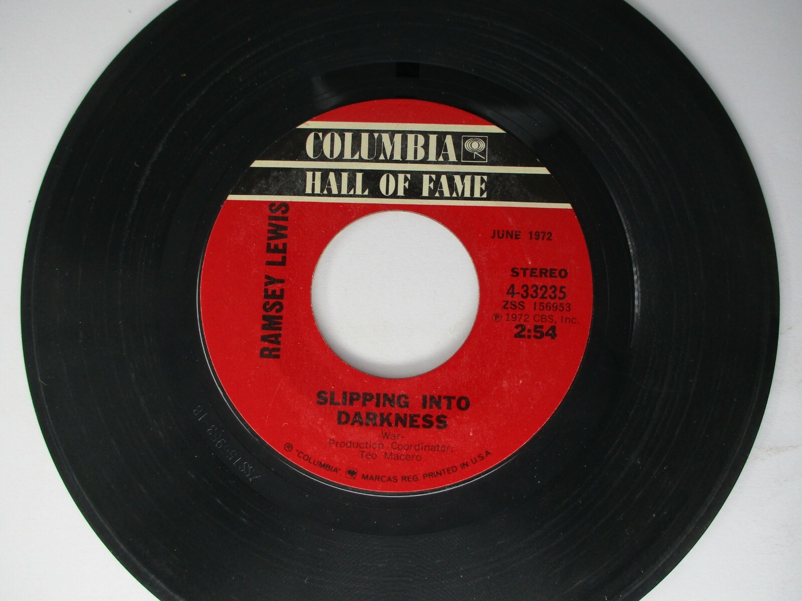 Ramsey Lewis Slipping Into Darkness 45 Columbia 1972 | eBay