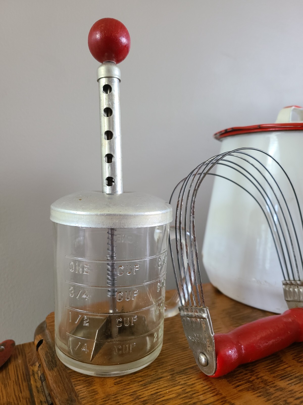 Vintage Misc Kitchenware with Red Trim Lot of 11 Kitchen Tools | eBay