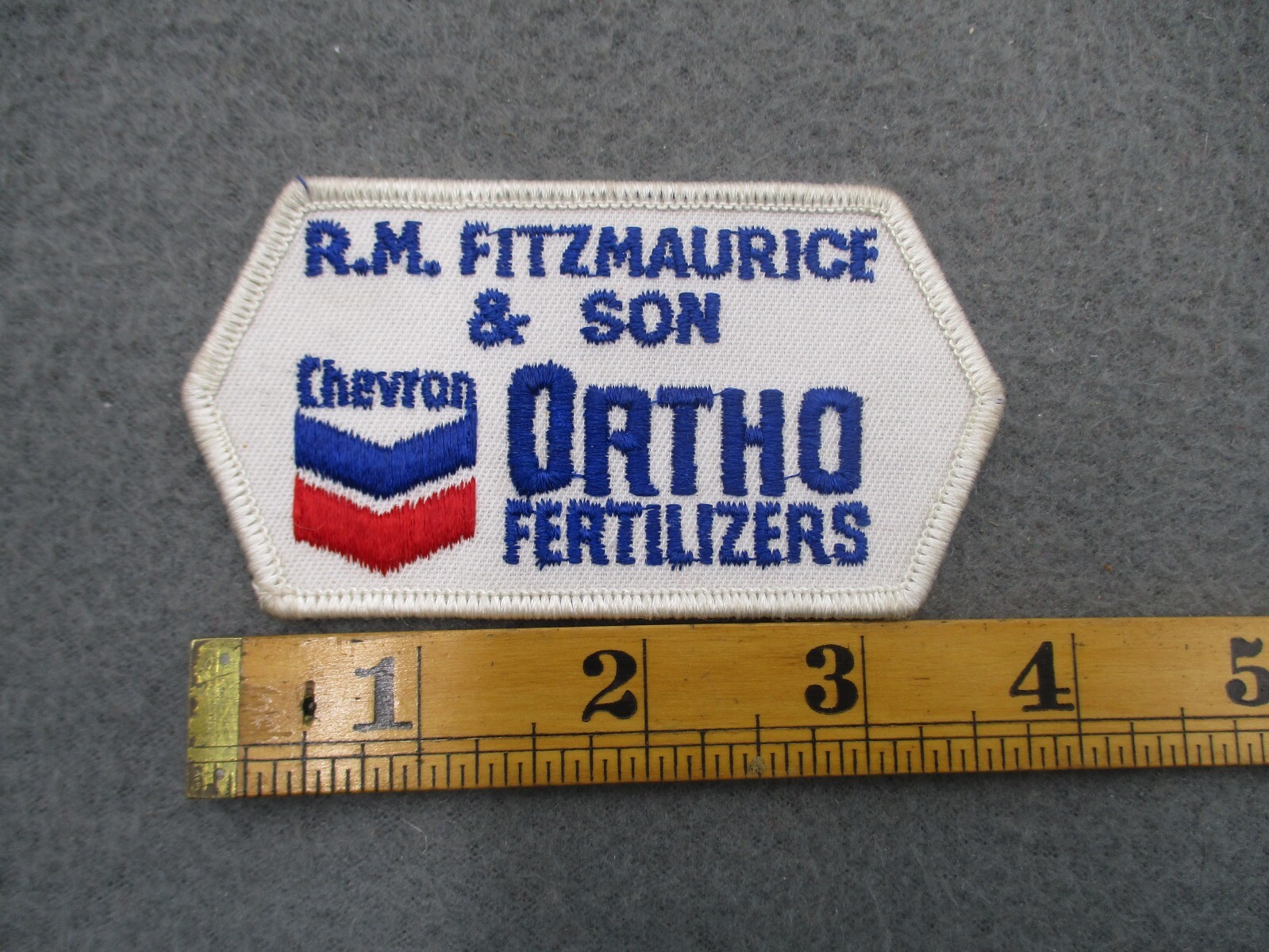 Vintage RM Fitzmaurice & Son Chevron Ortho Fertilizers Patch 2 | eBay