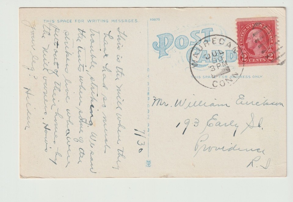 POSTCARD AMERICAN THREAD COMPANY WILLIMANTIC CONNECTICUT | eBay