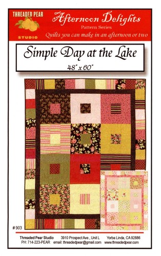 Simple Day At The Lake 48x60 Quilt Pattern by Threaded Pear Studio #903 ...