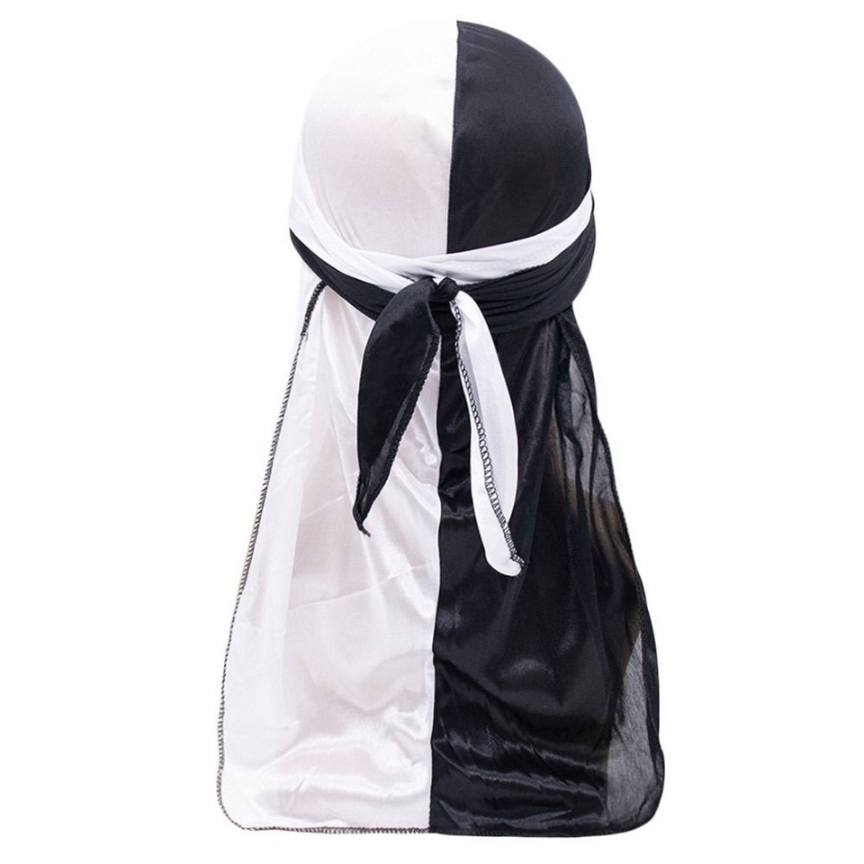 Thin Silk Durag Pre-Tied Turban Hijab Adjustable Bandana Men Women | eBay