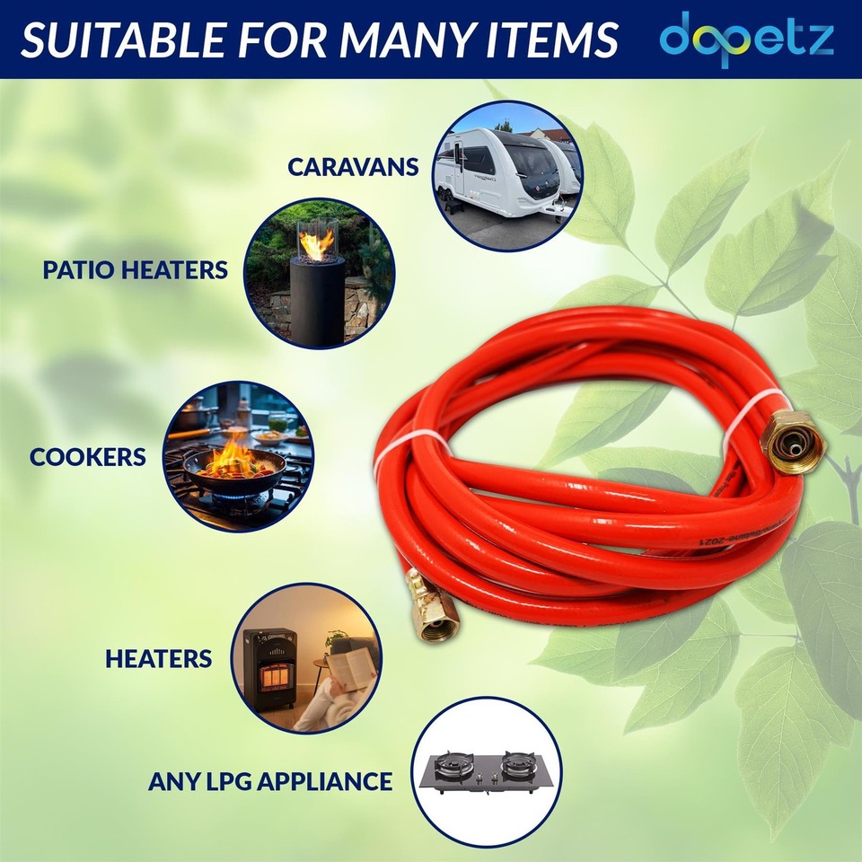 Propane Butane Gas Torch Burner Regulator Gas Hose Connector & 2M,5M ...