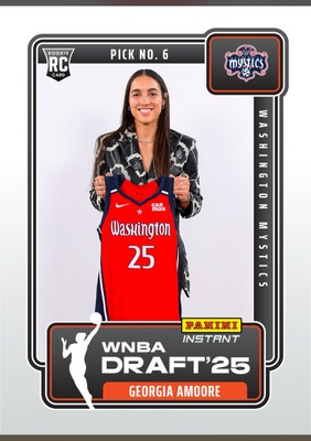Georgia Amoore 2024-25 Panini Instant WNBA Draft Night #6 Mystics | eBay