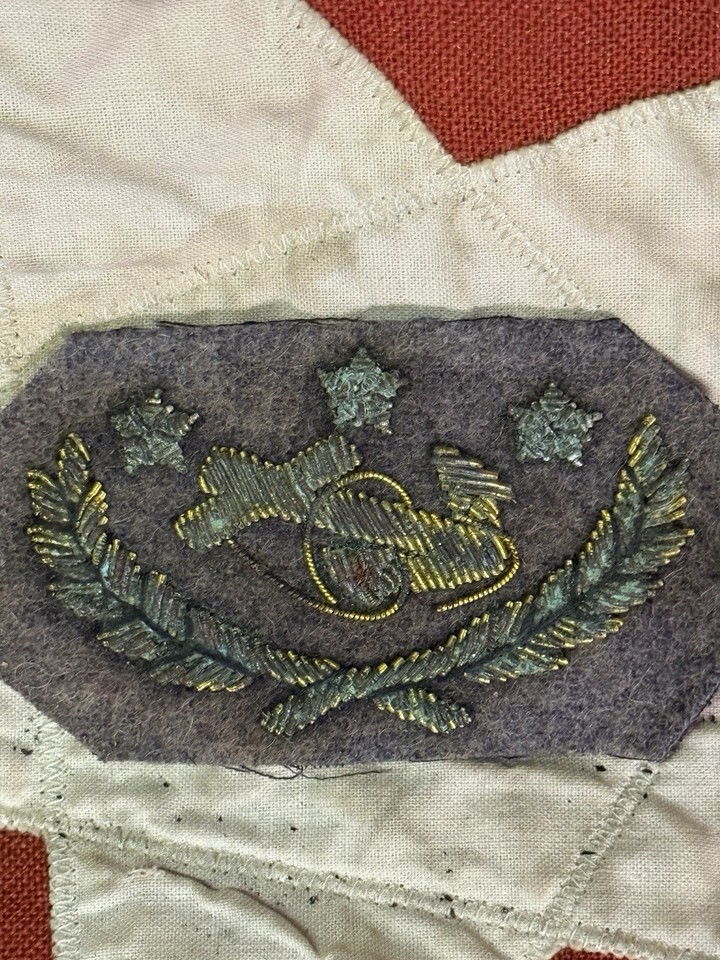 CIVIL WAR CSN 3 STAR NAVY ADMIRAL OFFICER CLOTH BADGE BY J.H. SILVERBERG | eBay