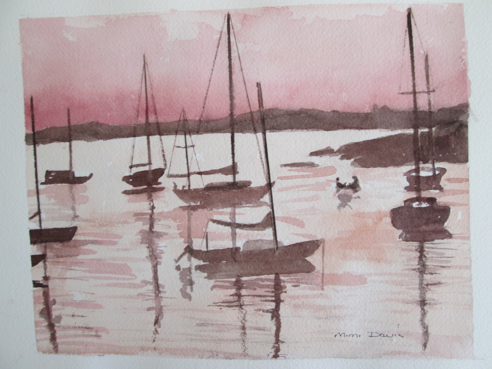 CT, Guilford/ Original Watercolor / 10 1/4" x 14 1/4" / Mimi Davis ...