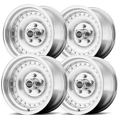 (4) American Racing AR61 Outlaw I 15x8 5x4.5" -19 Machined Wheels Rims ...