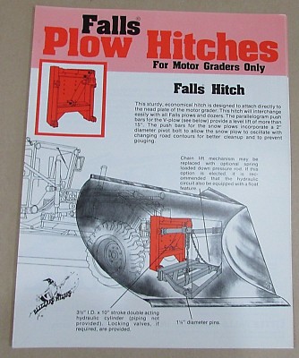 Vintage Little Falls Machine Hydraulic Motor Grader Snow Plow Hitches ...