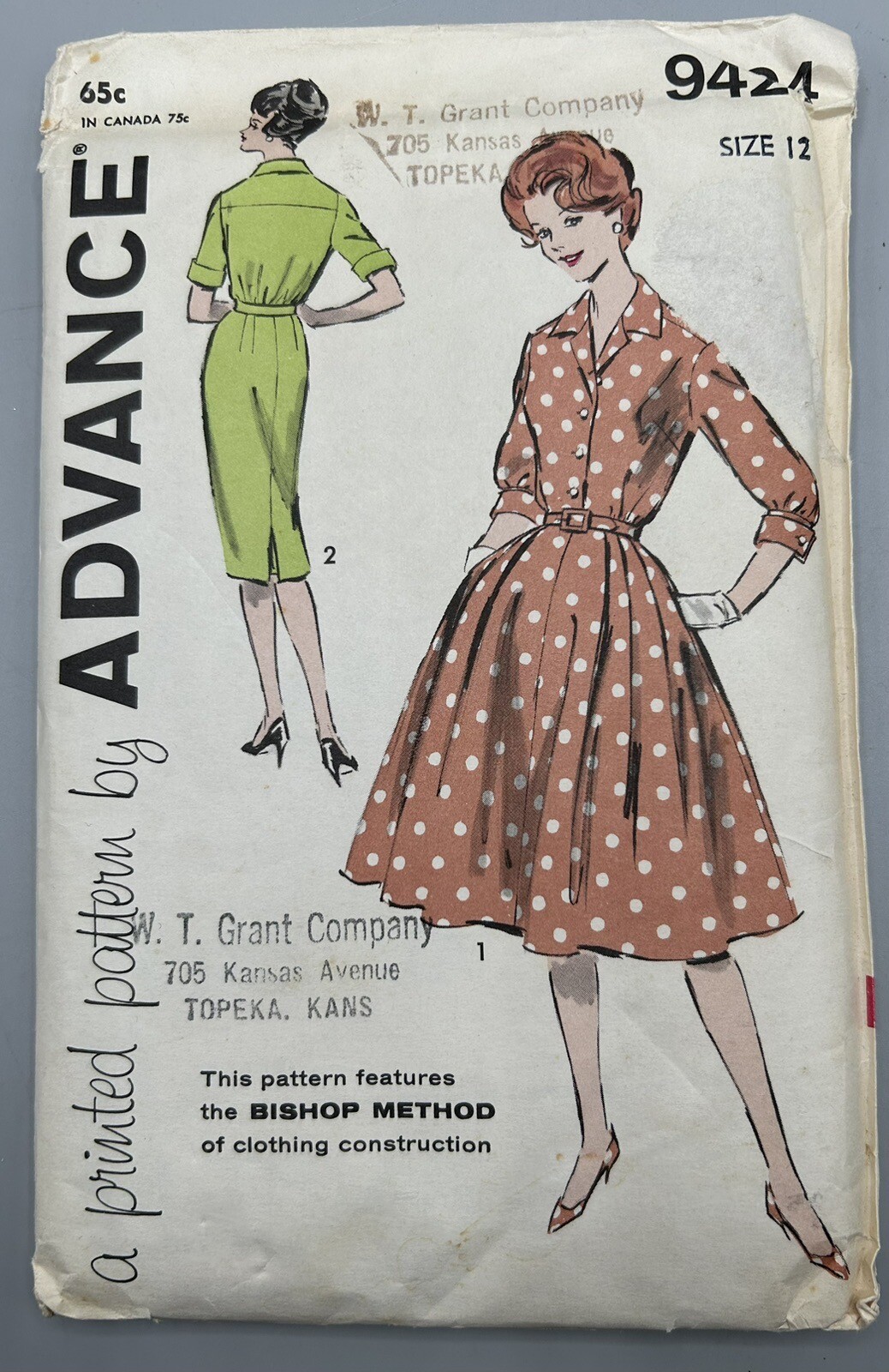 7 ADVANCE Sewing Patterns 1930s to 50s ~ #1660, 7904, 4894, 6934, 9424 ...
