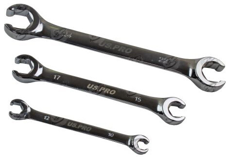 BERGEN Flare Nut Spanner Set 6pc Brake Pipe Gas Fuel Spanner Flare ...