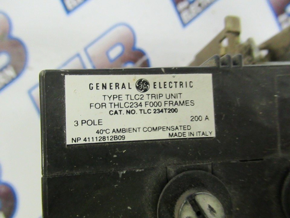 GE TLC234T200, 200 amp Trip Unit FOR TYPE TLC THLC FRAME BREAKERS ...