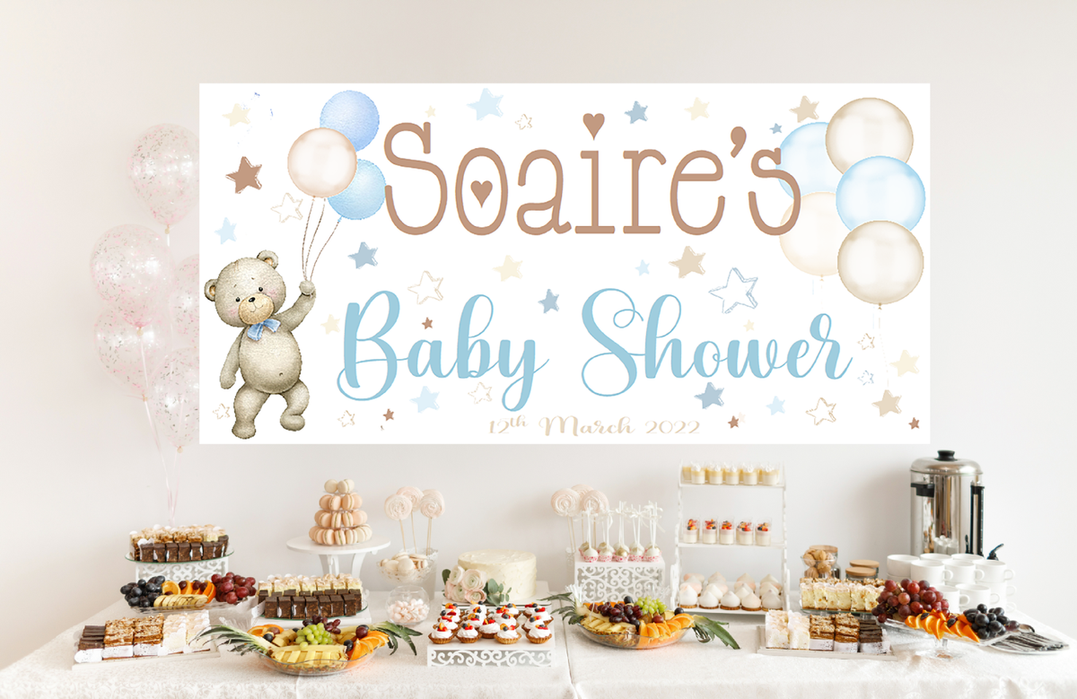 Teddy Bear Baby Shower Banner Bytorjar My Beary 1st Birthday Banner,