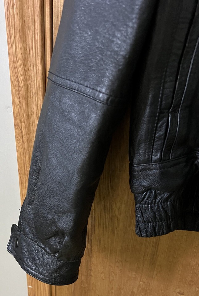 Saddlery Leather Jacket . Size XL. Shell: Genuine Leather. | eBay