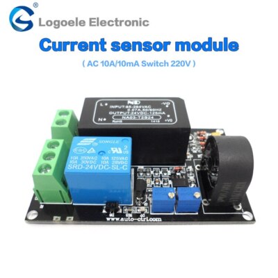 AC Current Sensor Module Exchanges Module 10A / 10mA Switch Quantity ...