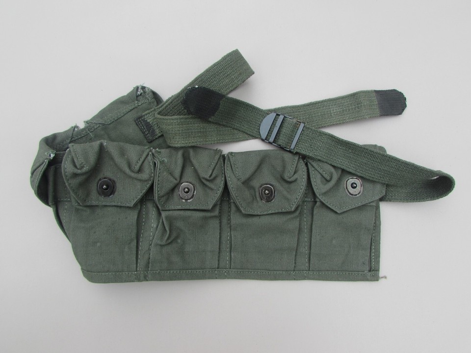 ORIGINAL THAI UNITY PROGRAM LAOS CIA OD CANVAS MAGAZINE BANDOLIER POUCH ...