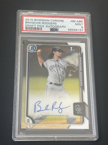 Brendan Rodgers 2015 Bowman Chrome Draft Pick Autograph Auto RC #BCABR ...