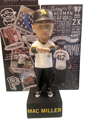 Singing Mac Miller Bobblehead Pittsburgh Pirates 7/19/25 UNOPENED FAST ...