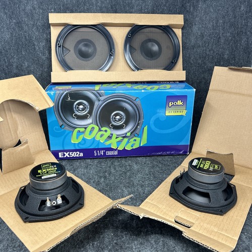 Vintage Polk Coaxial Speakers Car Audio 525 Inch EX Series II New Old ...