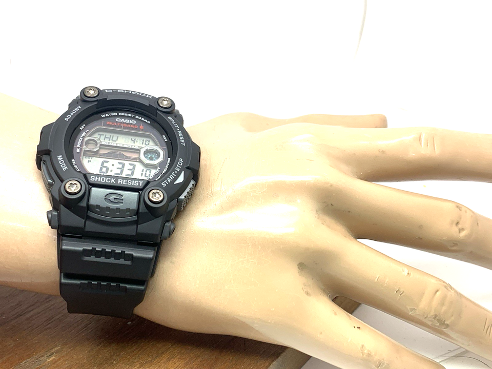 Casio G-Shock Men's Watch GW7900-1CF Tough Solar Black Resin Digital ...