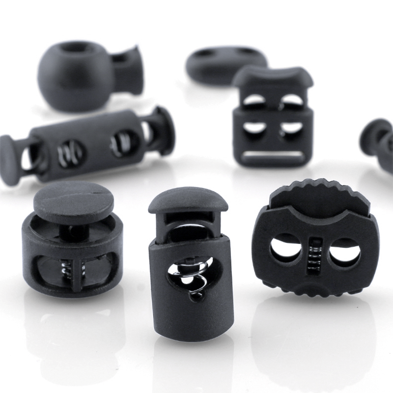 Single Double Hole Cord Lock Toggle Spring Buckle Rope Cord Lock Up End ...
