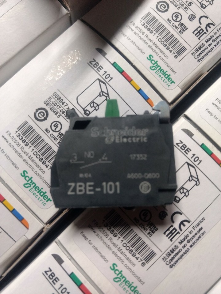 ZBE101 ZBE-101 Single contact block for head Ø22 1NO SCHNEIDER ELECTRIC ...