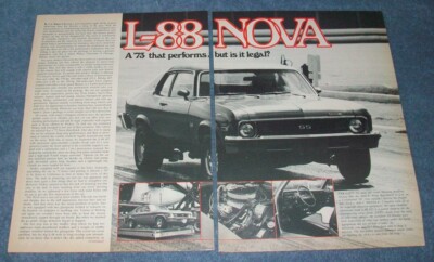1973 Chevy Nova SS Hatchback Nickey Built Vintage Info Article "L-88 ...