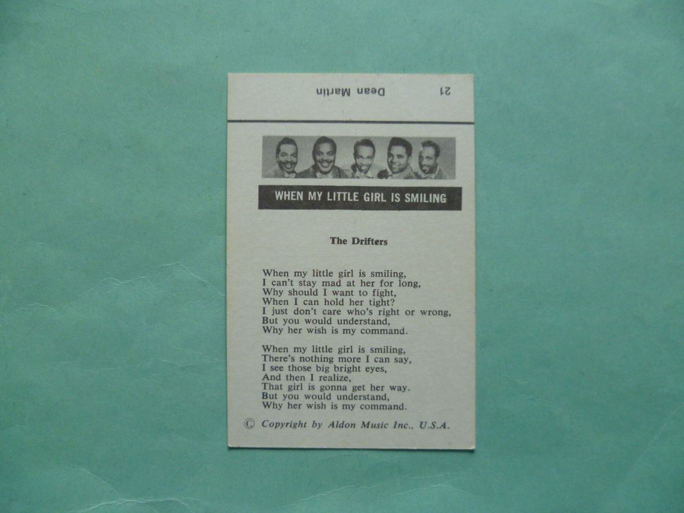 Trading cards Dean Martin singers actors music pop top stars Monty Gum ...