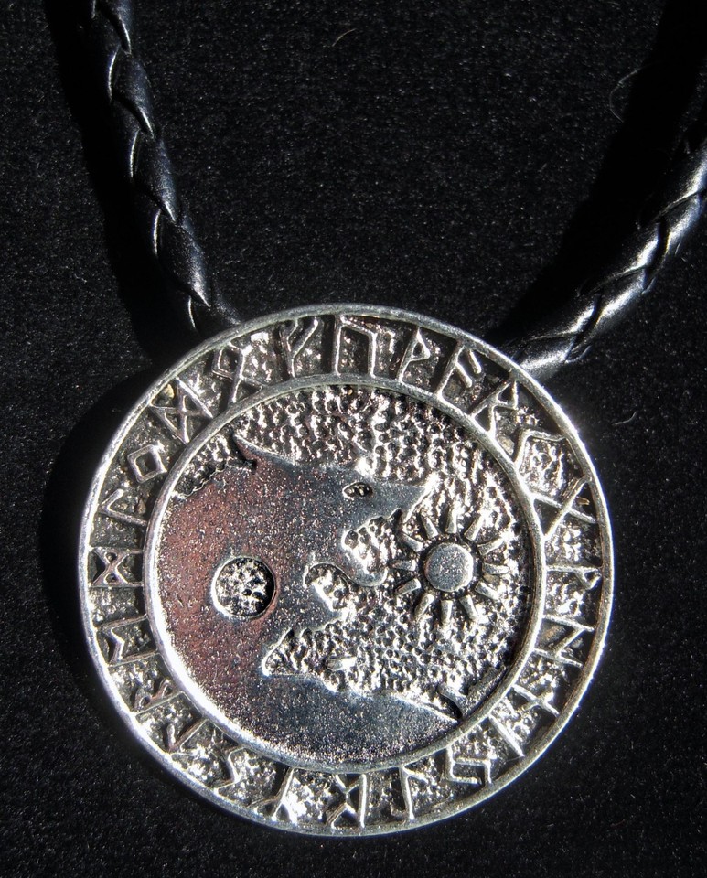 Wolf Eagle Fox Triquetra Goat Mjolnir Pendant Celtic Runes Norse Viking ...