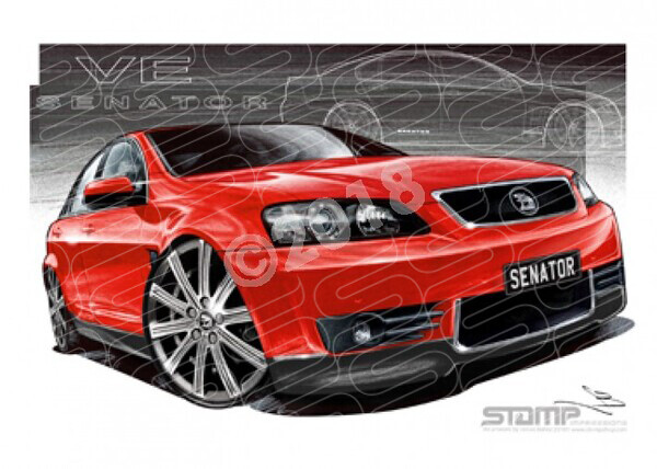 HSV Senator VE SENATOR RED A3 FRAMED PRINT (V203) | eBay
