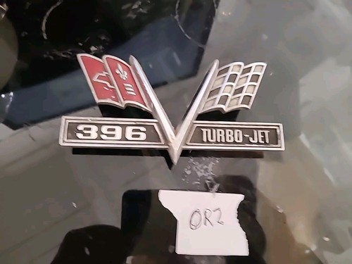 1965 1966 1967 Chevy 396 Turbo Jet Fender Emblem #3871057 Vintage Big ...