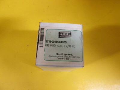 Hardinge B42 Index Collet 7/16 Round Smooth | eBay