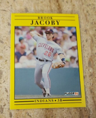 1991 Fleer Brook Jacoby Baseball Card | eBay