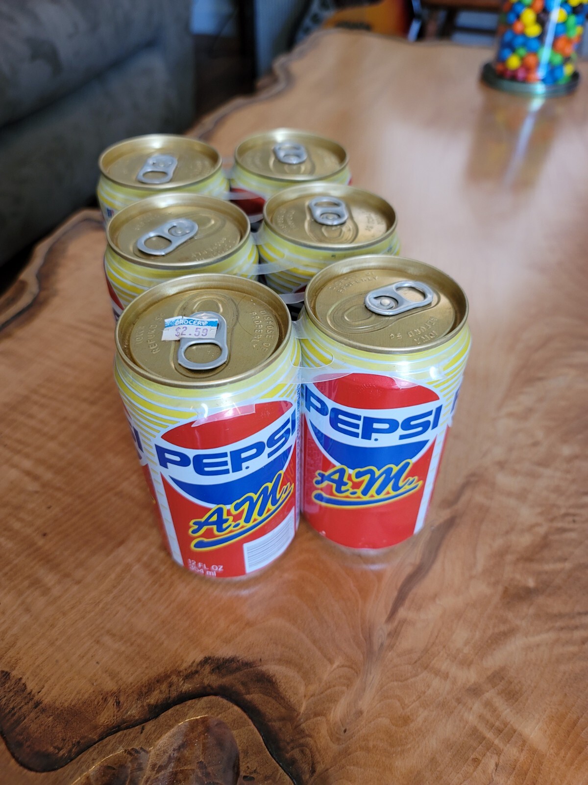 Rare Pepsi A.M. Cans , 6-pack of the 1989 Test Market Cans. More ...