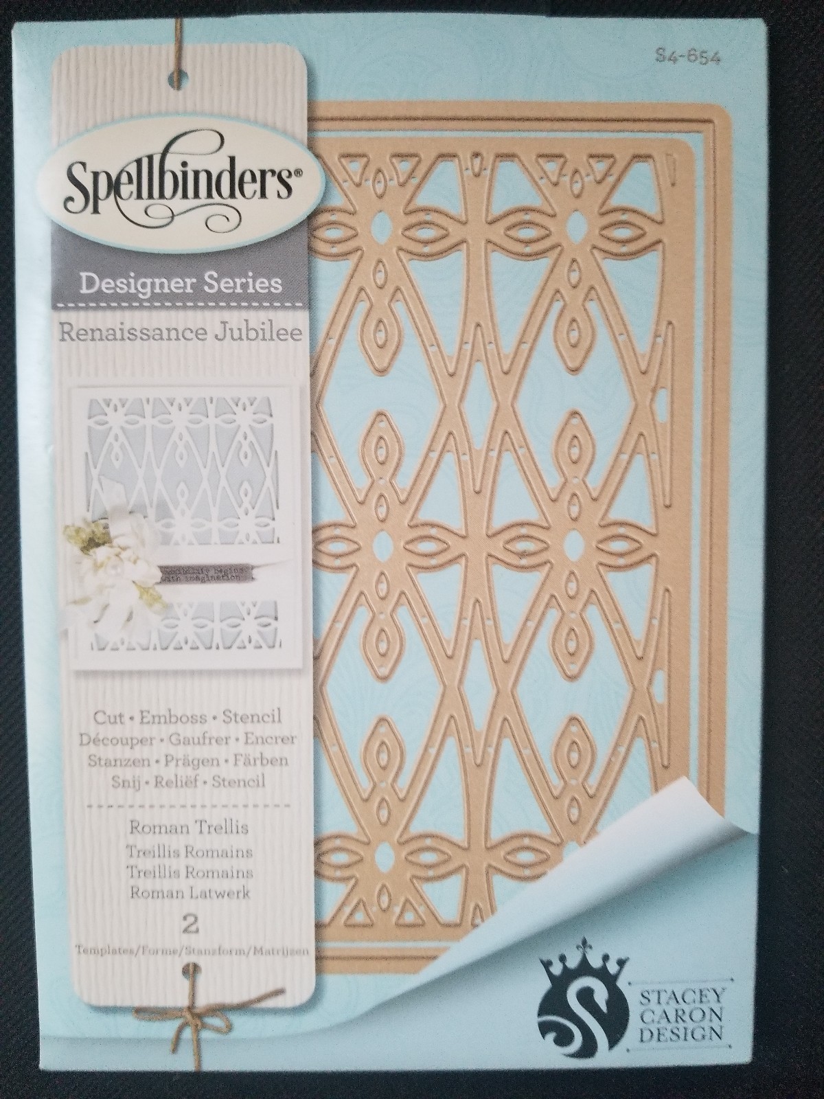Spellbinders Designer Series Renaissance Jubilee ROMAN TRELLIS #S4-654 ...