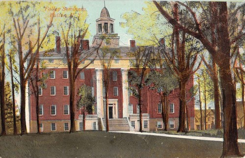 Fulton New York Falley Seminary Exterior Street View Antique Postcard ...