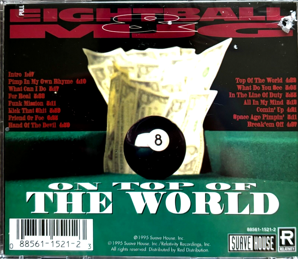 Eightball & MJG - On Top Of The World - CD - RARE 1995 Suave House ...