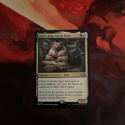 x1 Kudo, King Among Bears - Foil Etched R MTG Modern Horizons 3 M/NM ...