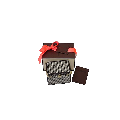 LOUIS VUITTON Damier VIP Novelty gift Hats Trunk Jewelry box Mini MALLE ...