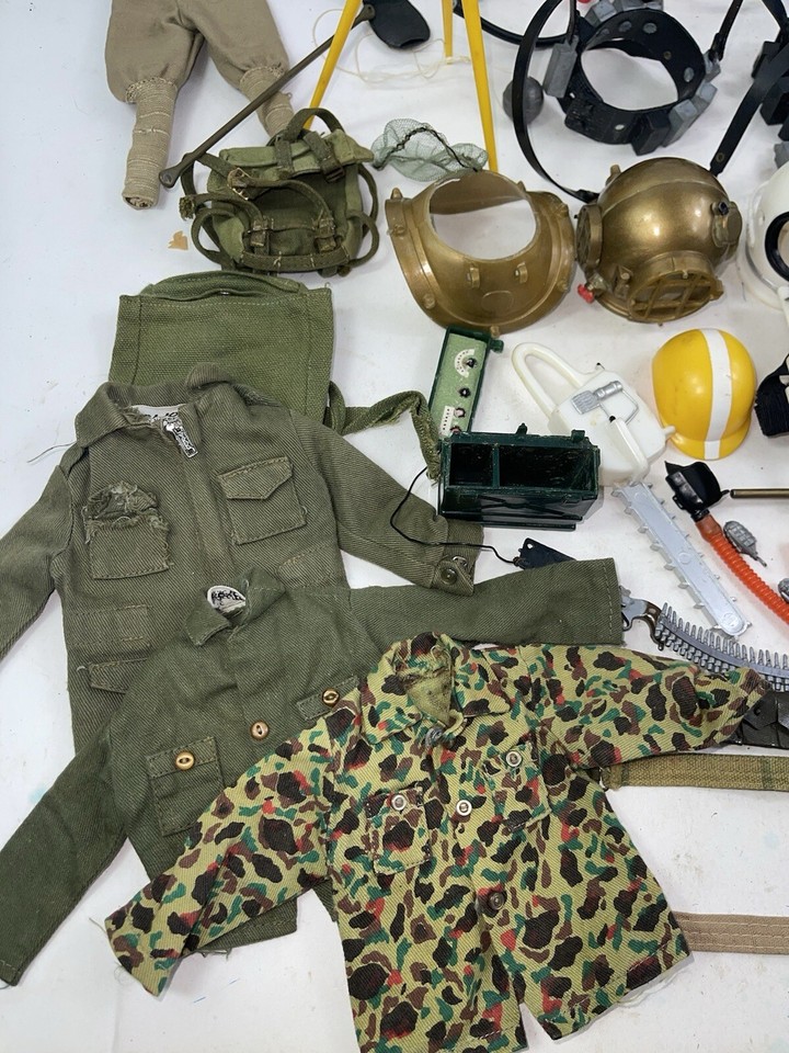 ORIGINAL VINTAGE 1960s-1970s 12" Weapons Accessories Massive Lot ALL ...
