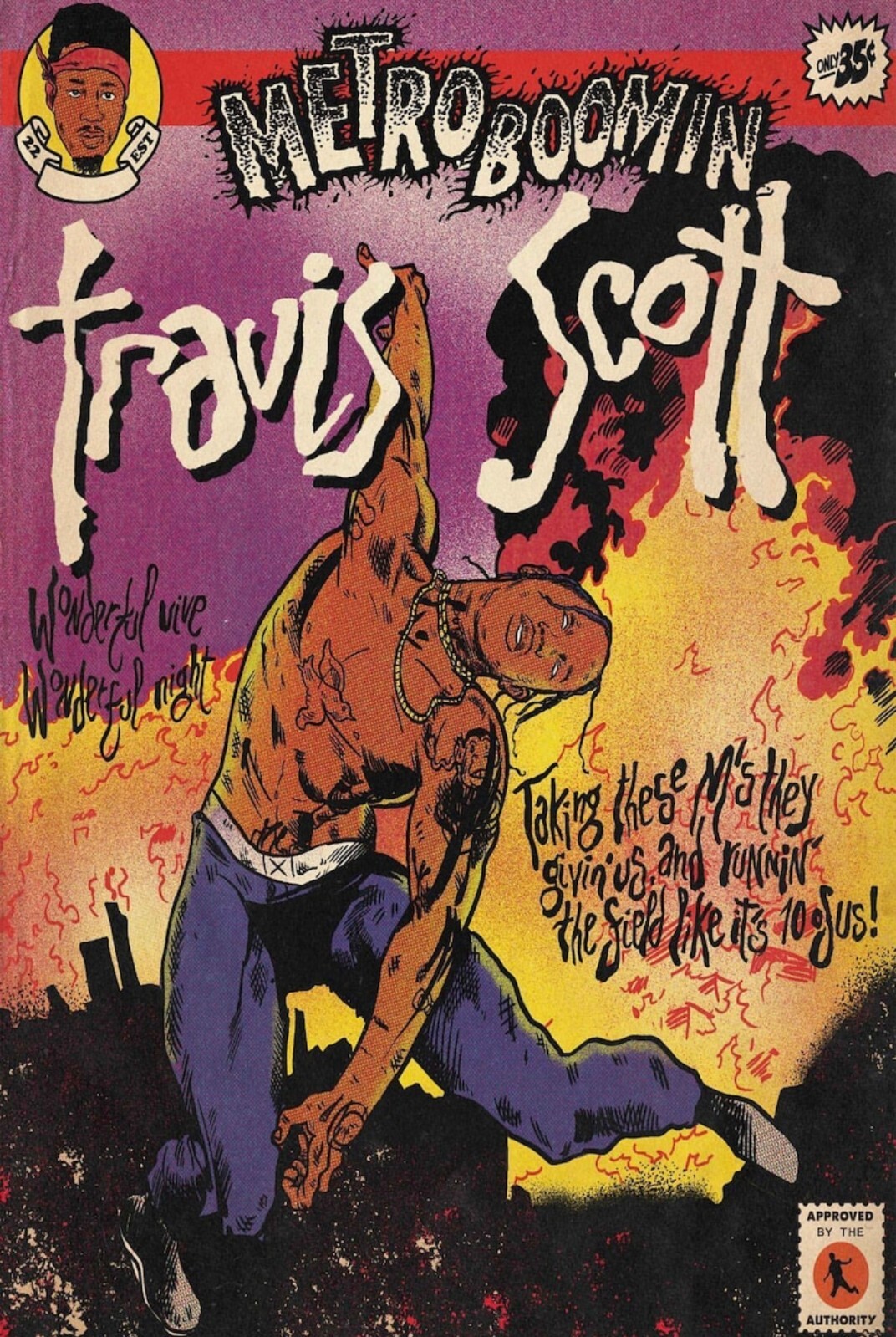 Metro Boomin - Heroes & Villians Travis Scott Comic Cover Art IN HAND ...