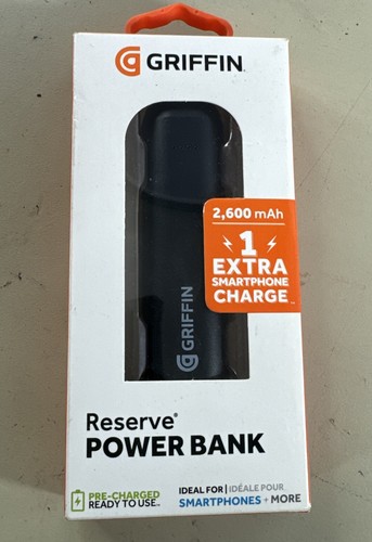 Brand New Griffin Reserve Power Bank - 2600 mAh - Includes Micro USB ...