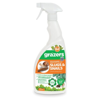 Slug & Snail Repellent Spray Deter Garden Pests - 750ml RTU Grazers ...