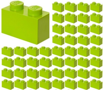 ☀️Lego x50 LIME GREEN 1x2 Bricks blocks Part Pieces Bulk Lot Legos ...