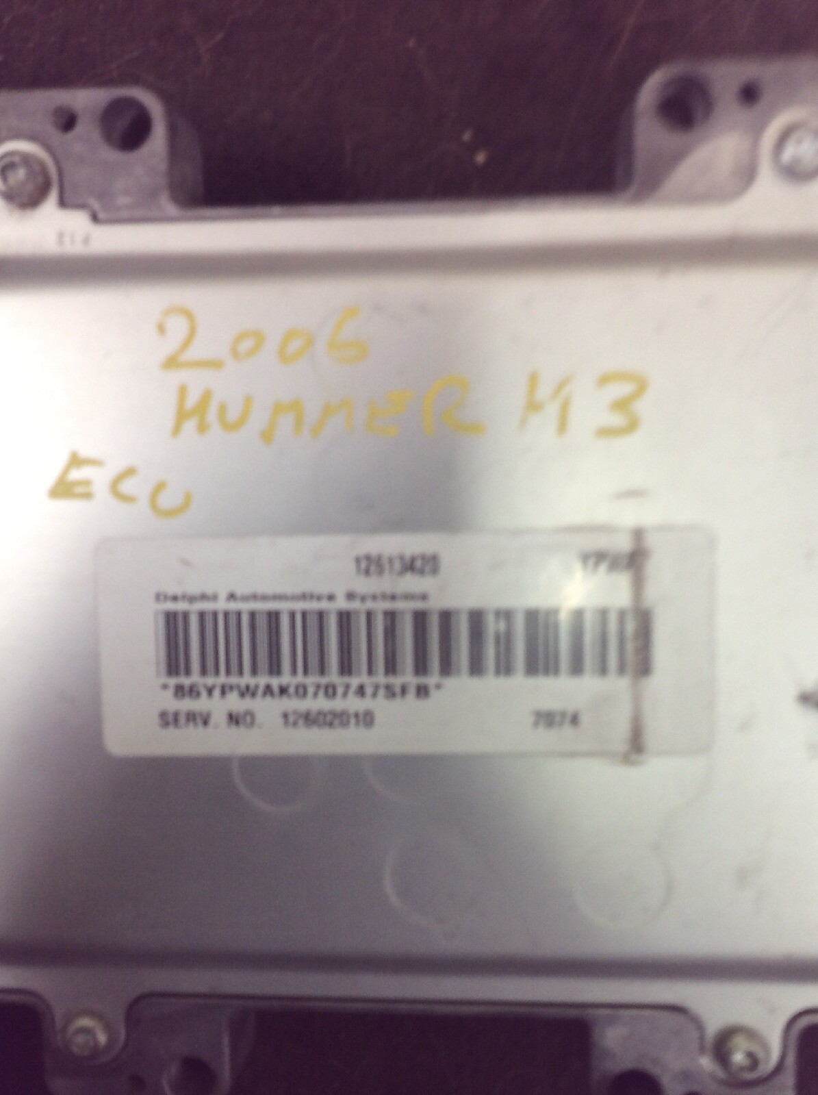 2007 Hummer H3 Ecm Ecu Computer 12613420 | eBay