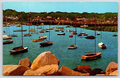 Massachusetts Rockport Inner Harbor Bear Skin Neck Vintage Postcard | eBay