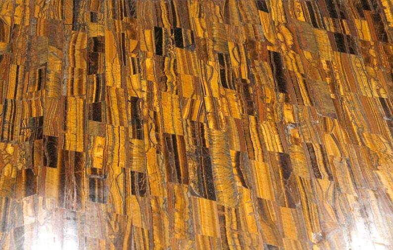 60" x 30" Tiger Eye Marble Table Top / Counter Tops Marble Handmade ...