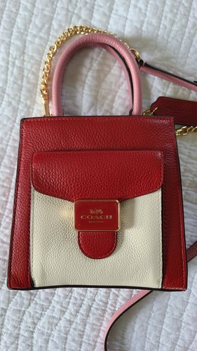 COACH Pepper Mini Colorblock Leather Crossbody | eBay