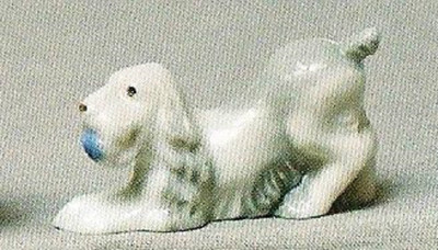 WADE SPANIEL DOG WHIMSIES SET 1, 1953-58 INKED MARKED "MADE IN ENGLAND ...