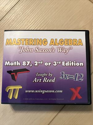 Mastering Algebra - John Saxon's Way, Math 87 by Art Reed (2009, DVD ...